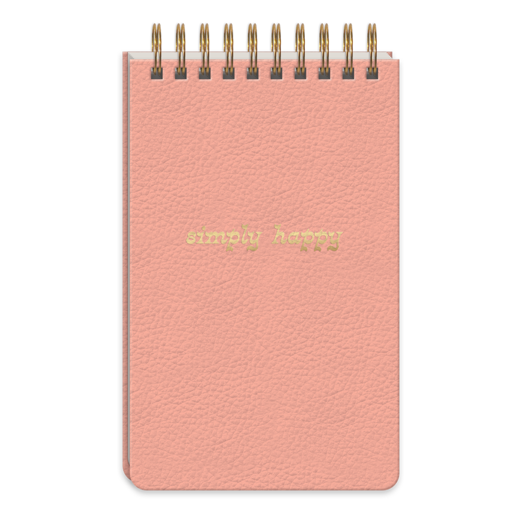 Hazy Pink Spiral Notepad - Lady Jayne
